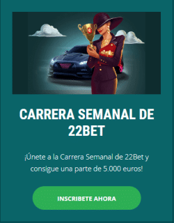 Código promocional 22bet Marzo 2025: bono de hasta 122eur - Balón Latino
