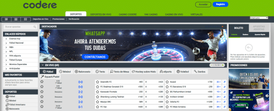 ¿Qué es Codere?: Descubre cómo apostar, su oferta y más - Balón Latino