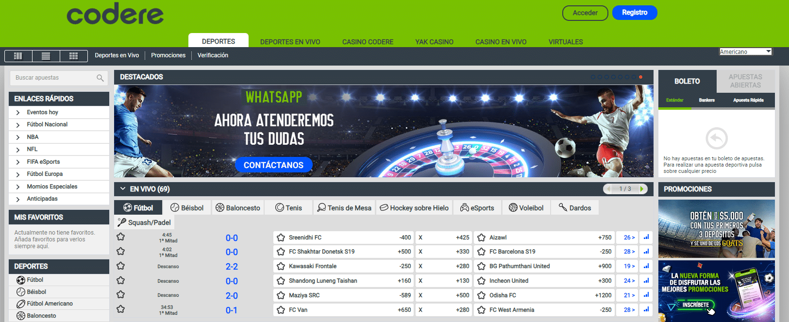 ¿Qué es Codere?: Descubre cómo apostar, su oferta y más - Balón Latino