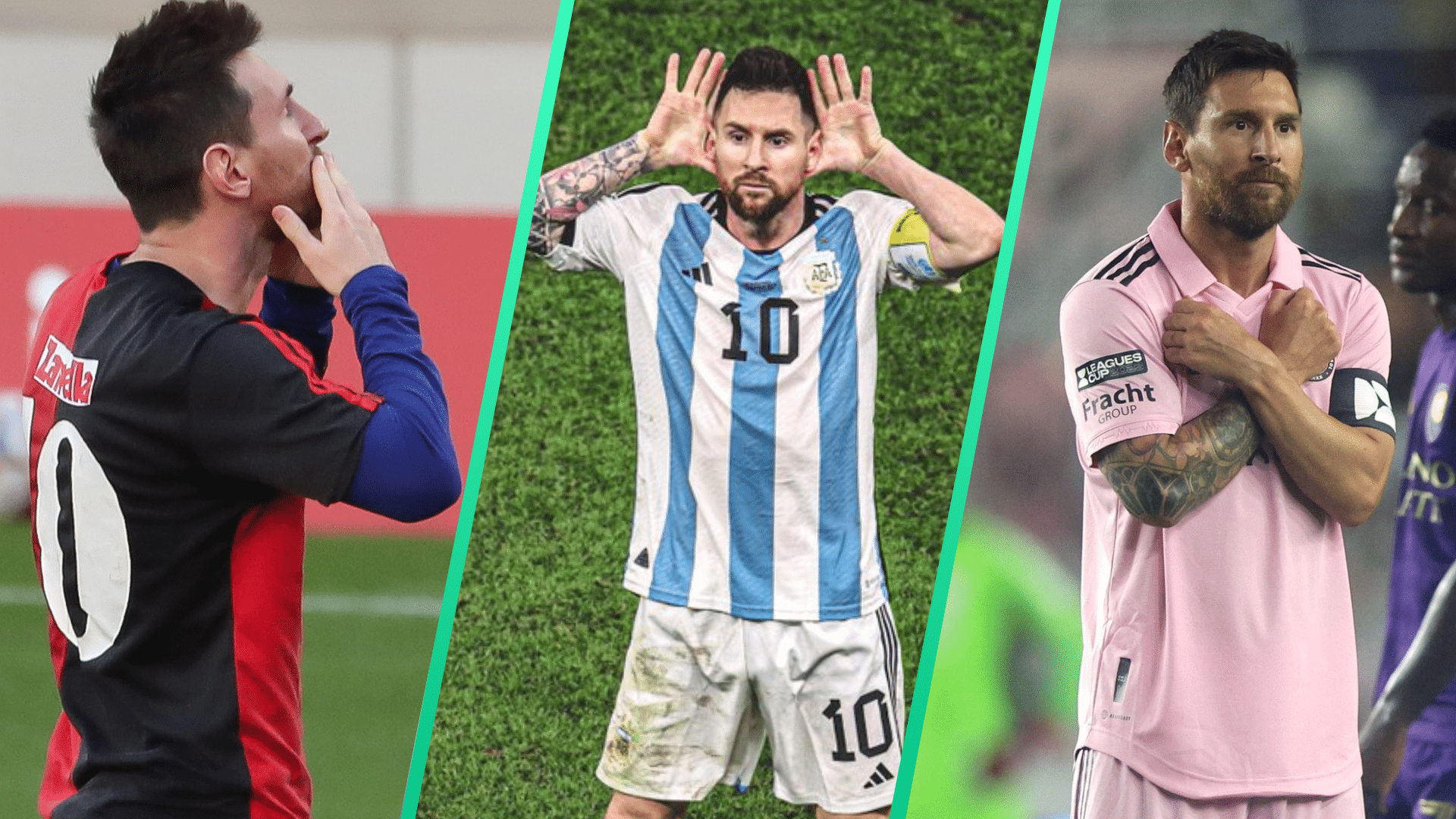 ¡Más que goles! Los festejos más icónicos de Messi que han quedado ...