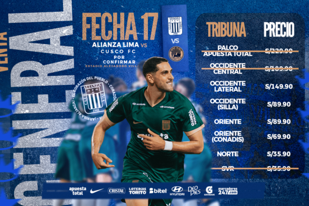 Entradas para Alianza Lima vs. Cusco por el Torneo Clausura de la Liga ...
